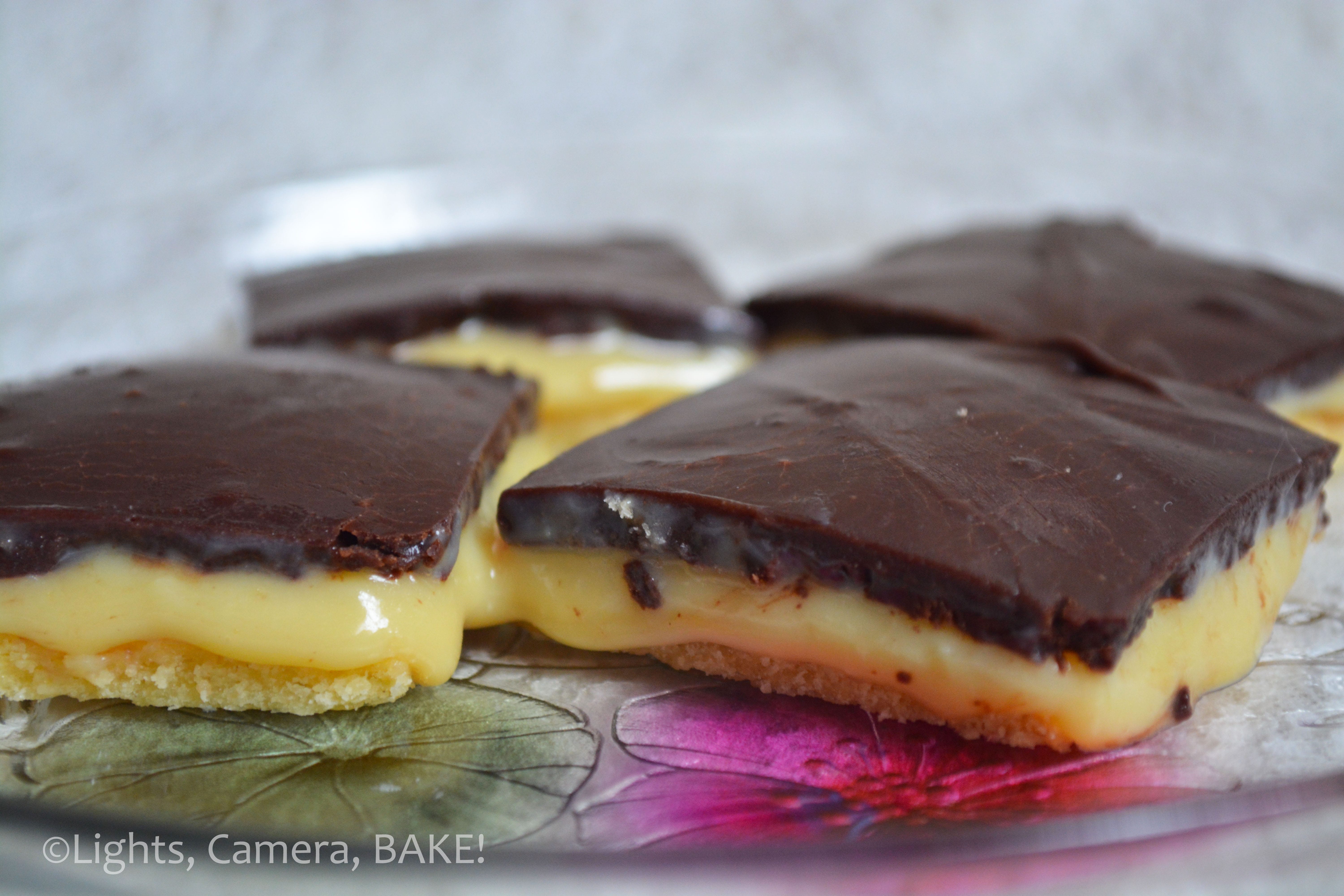 First Blog Post and Butterscotch Slice - Lights, Camera, BAKE!