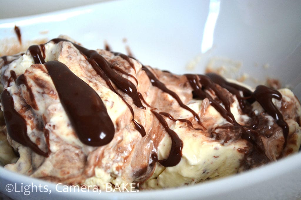 Chocolate Fudge Swirl Ice Cream - Ice Cream Week - Lights, Camera, BAKE!