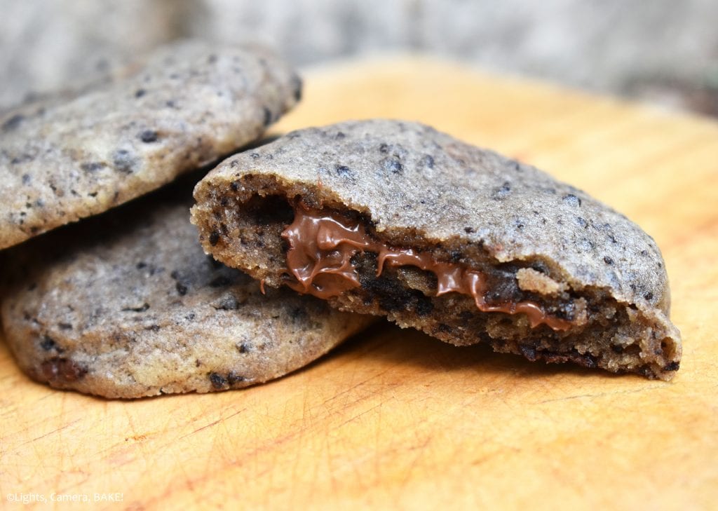 Nutella Stuffed Cookies and Cream Cookies - Lights, Camera, BAKE!
