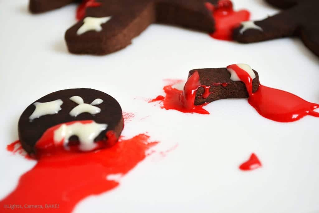 Zombie Chocolate Shortbread Cookies - Lights, Camera, BAKE!