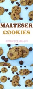 Malteser Cookies - Lights, Camera, BAKE!
