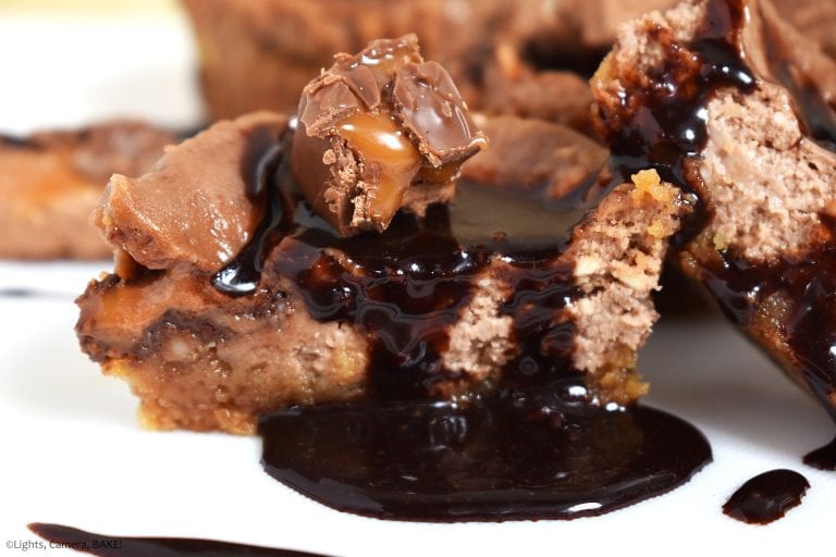 Mini Mars Bar Cheesecakes - Lights, Camera, BAKE!