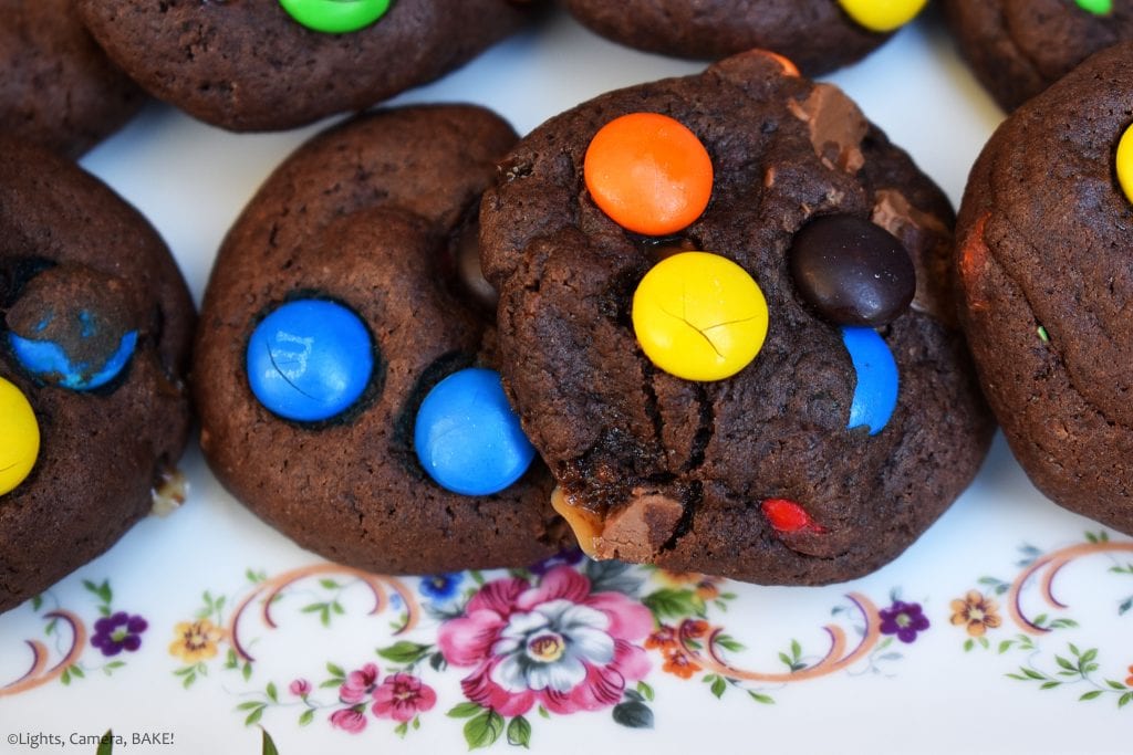 M&M Chocolate Cookies - Lights, Camera, BAKE!