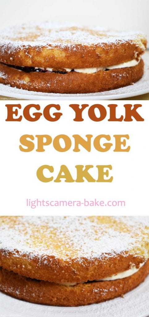 Egg Yolk Sponge Cake - Lights, Camera, BAKE!