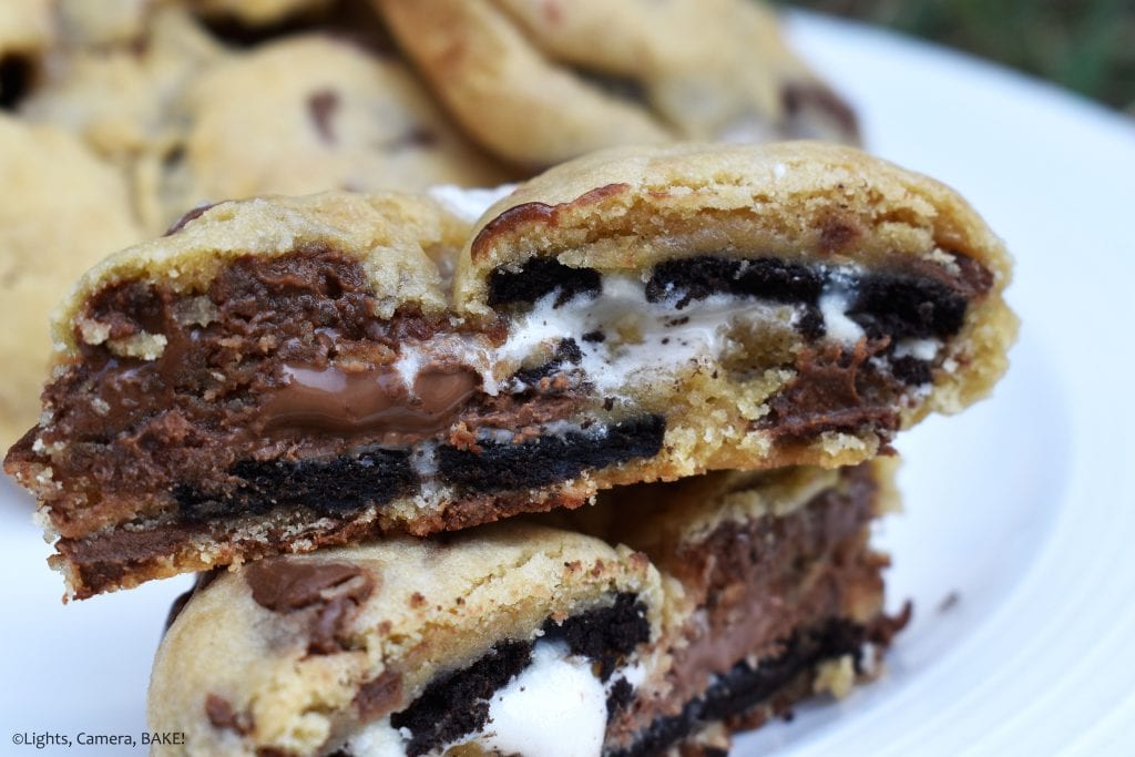 S'moreo Cookies - Lights, Camera, BAKE!