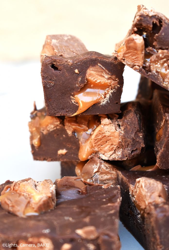 Mars Bar Fudge - Lights, Camera, BAKE!