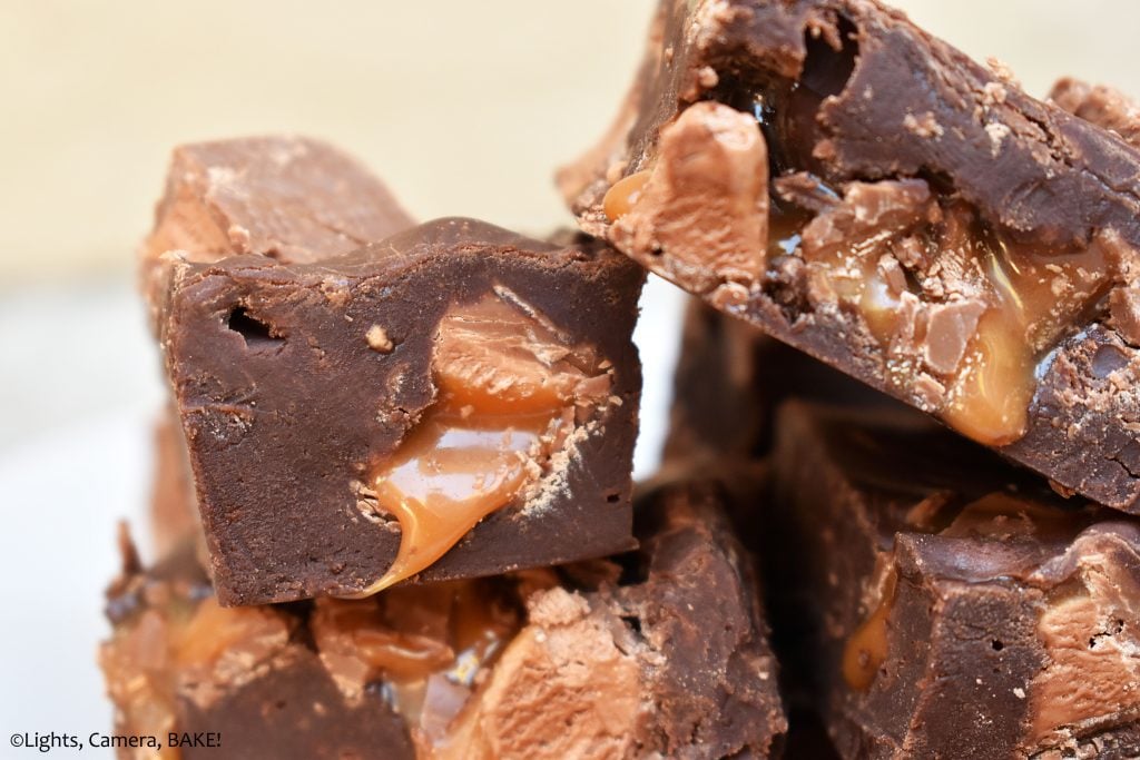 Mars Bar Fudge - Lights, Camera, BAKE!