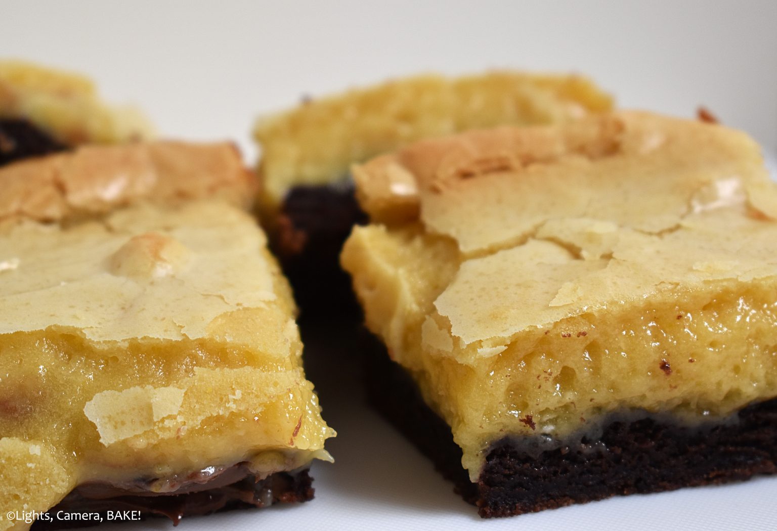 Caramel Brookies - Lights, Camera, BAKE!