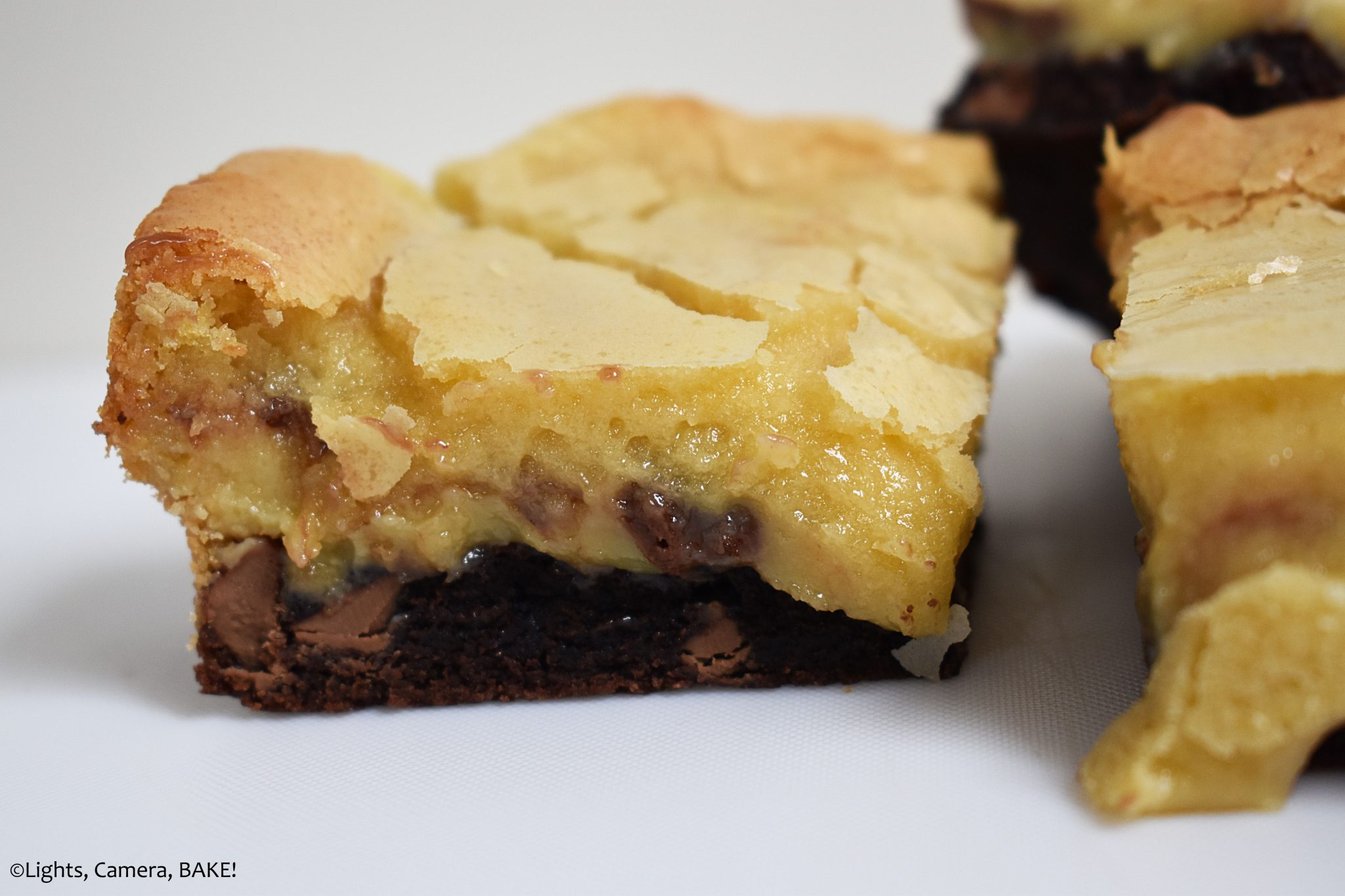 Caramel Brookies - Lights, Camera, BAKE!