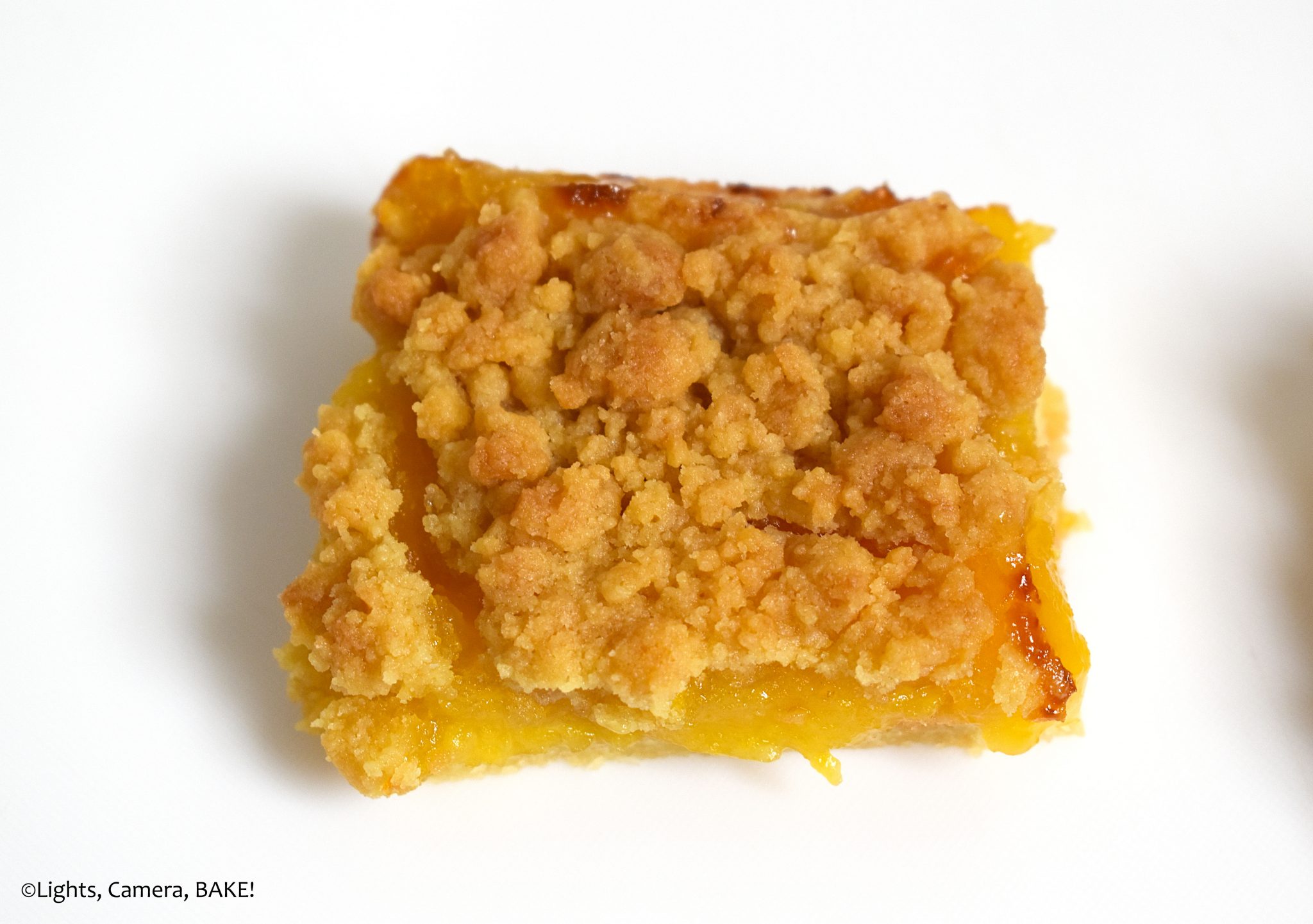 Lemon Curd Shortbread Crumble Slice - Lights, Camera, BAKE!
