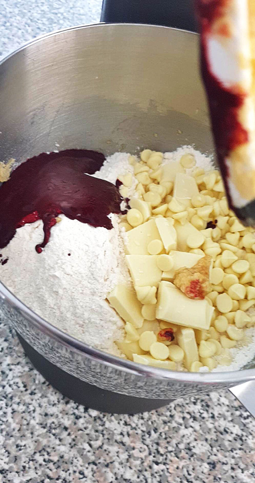 Bakery Style Red Velvet Cookies - Lights, Camera, BAKE!